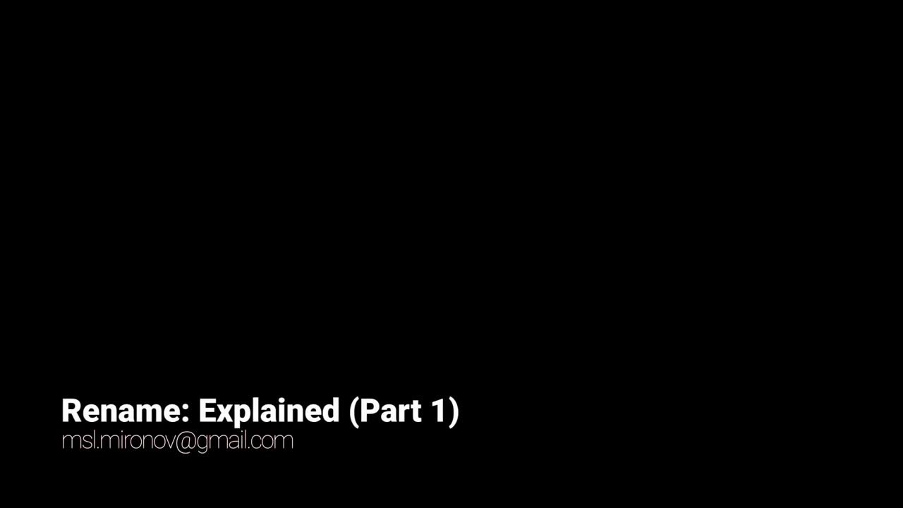 Maya Script: Fast Object Renaming Tool | Rename Tool (Part 1) - YouTube