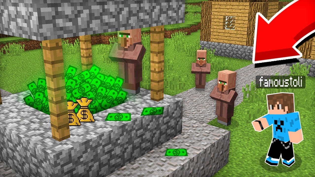 TI BΡΗΚΑΜΕ ΜΕ ΤΟΥΣ VILLAGER ΣΤΟ ΠΗΓΑΔΙ ΣΤΟ MINECRAFT - YouTube