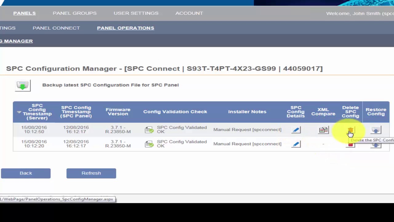 SPC Series: How to store and backup configuration file - YouTube