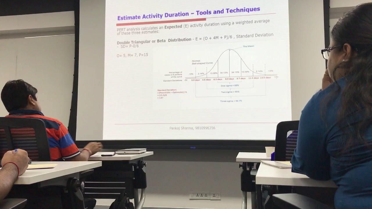 PMP- PMBOK - Three Point Estimates-PERT - YouTube