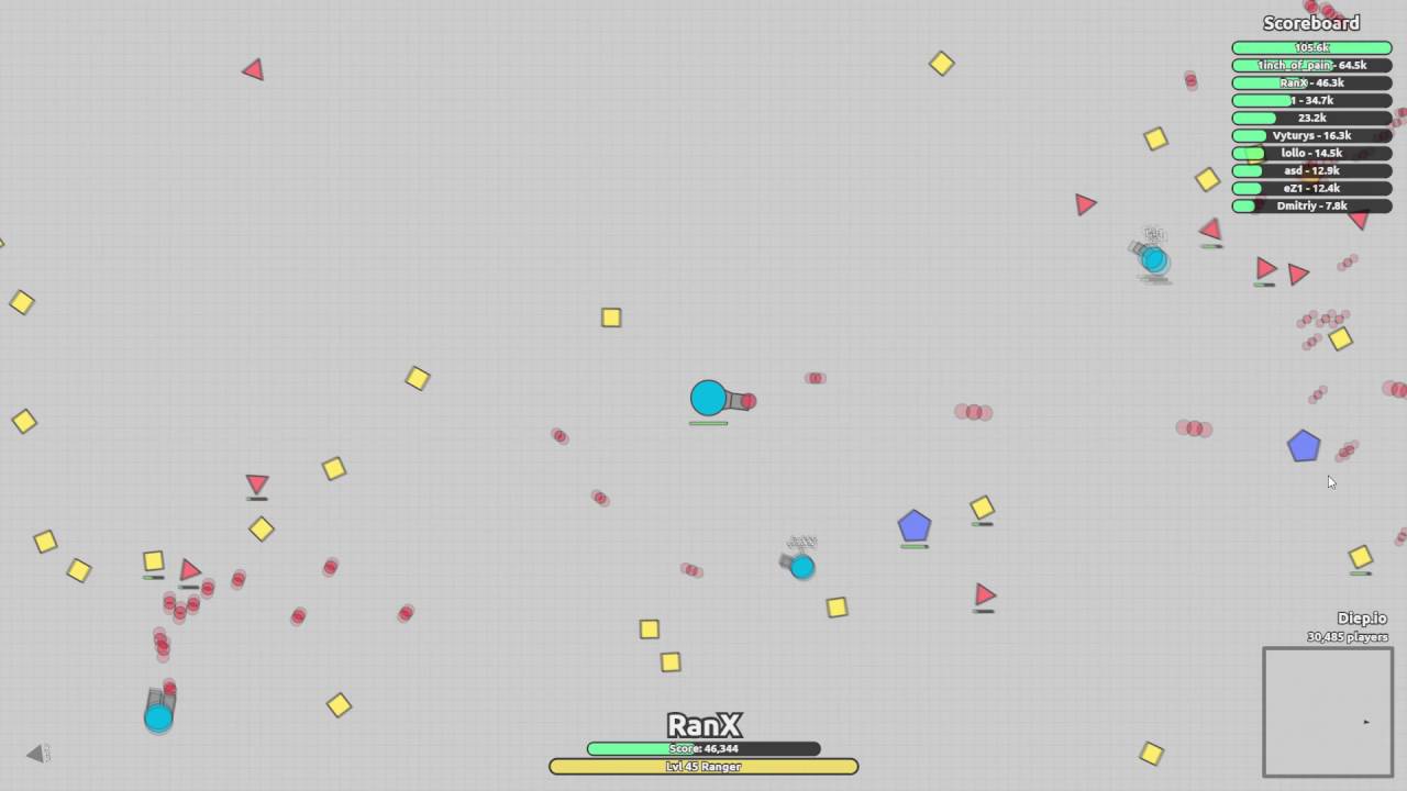 Diep.io - Ranger Gameplay (Ranger Build) - YouTube