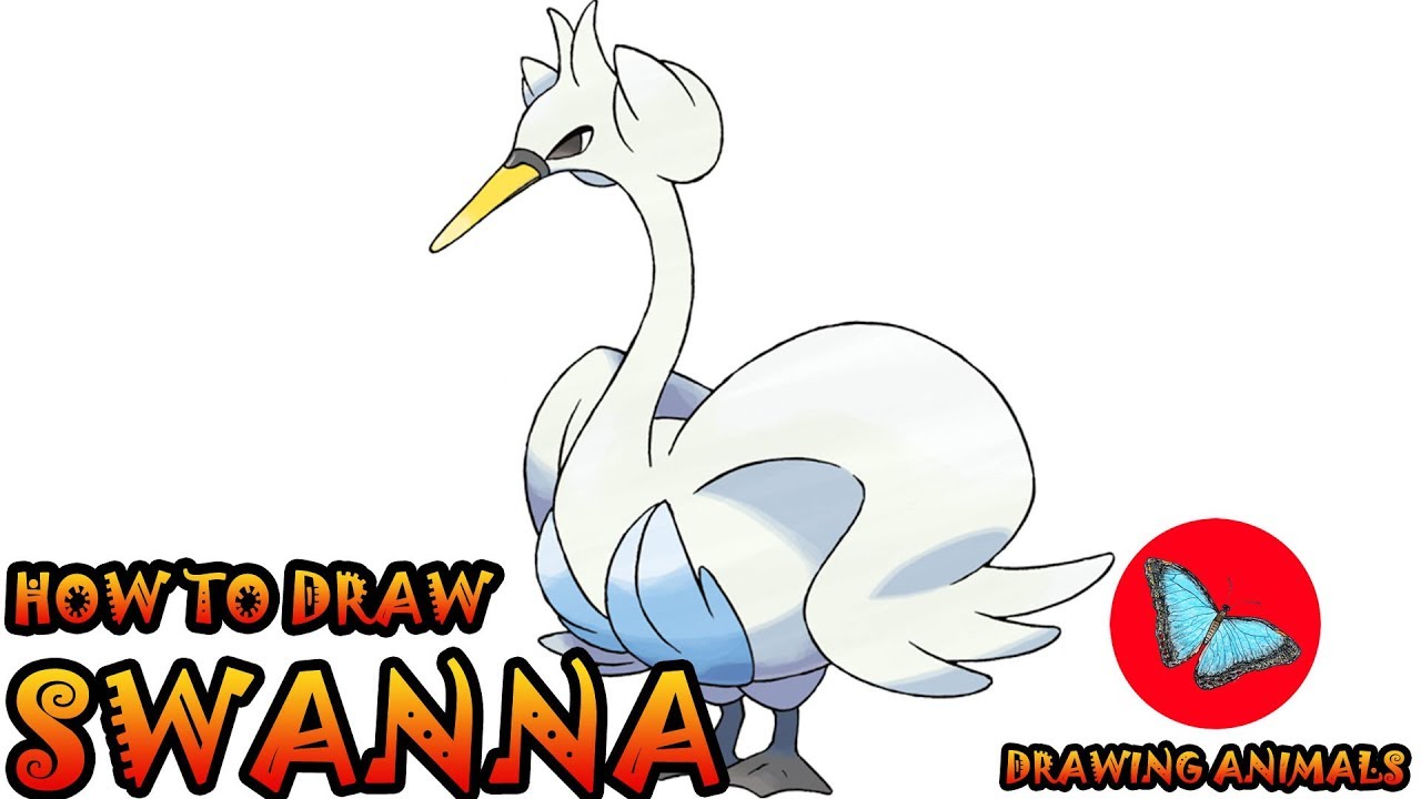 How To Draw Swanna Pokemon | Drawing Animals - YouTube