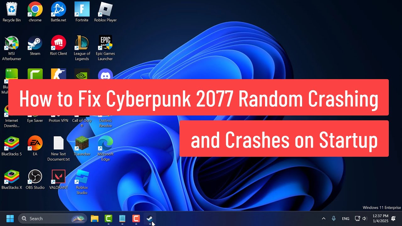 How to Fix Cyberpunk 2077 Random Crashing and Crashes on Startup (2025 ...