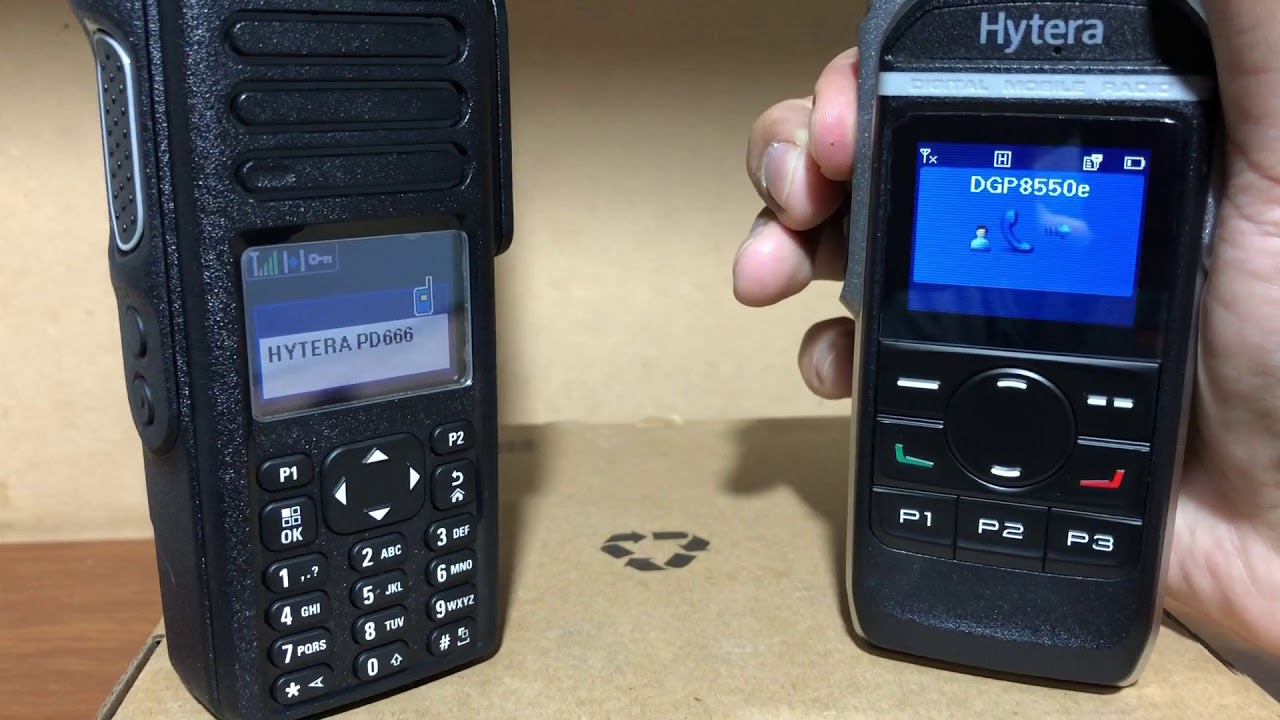 Hytera PD666 y Motorola DGP 8550e Parte 2 - YouTube