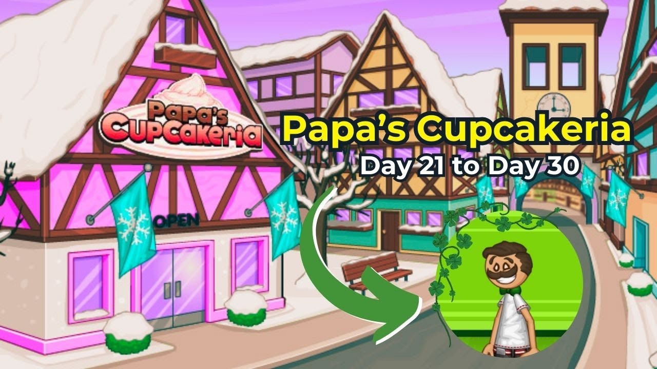 Papa's Cupcakeria Gameplay Pt.3 - St. Patrick's Day - YouTube