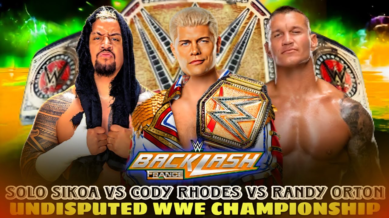 Cody Rhodes vs Solo Sikoa vs Randy Orton Undisputed Championship Full ...