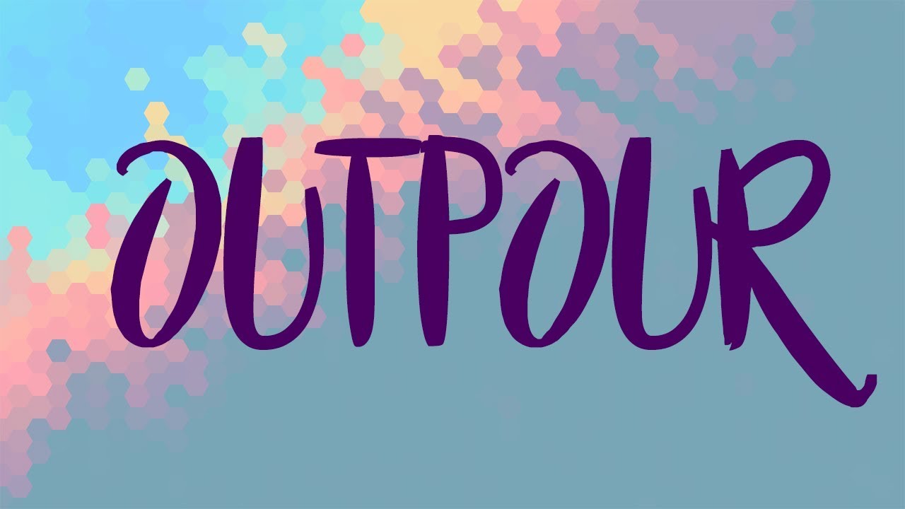 Outpour Meaning, Outpour Definition and Outpour Spelling - YouTube