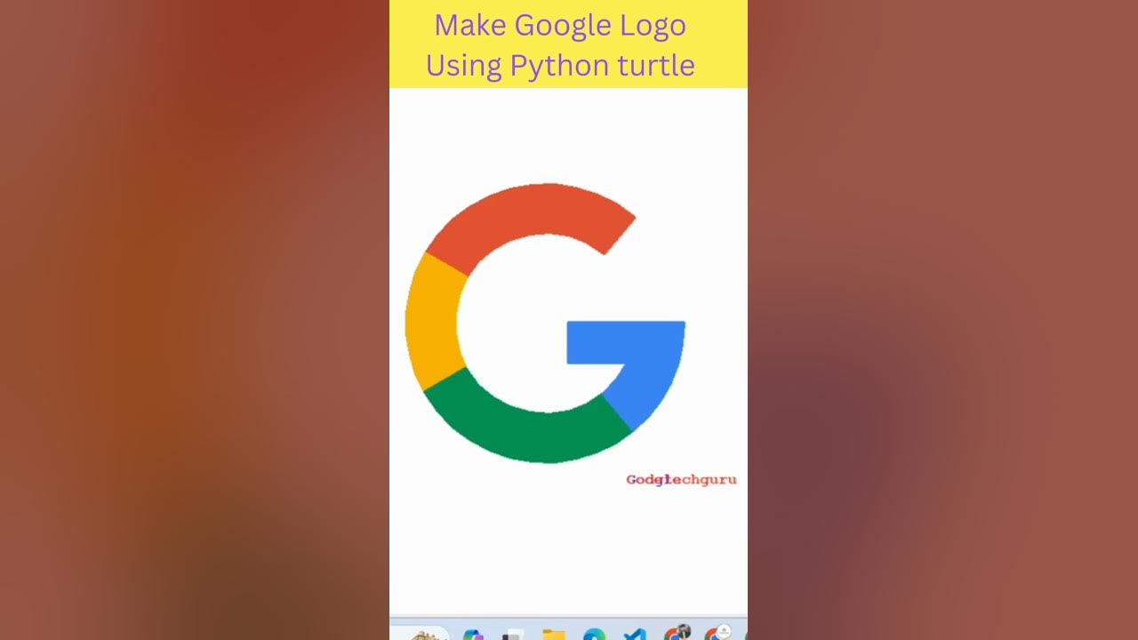 Draw Google Logo in Python Turtle ⭐️ | #shorts #python - YouTube