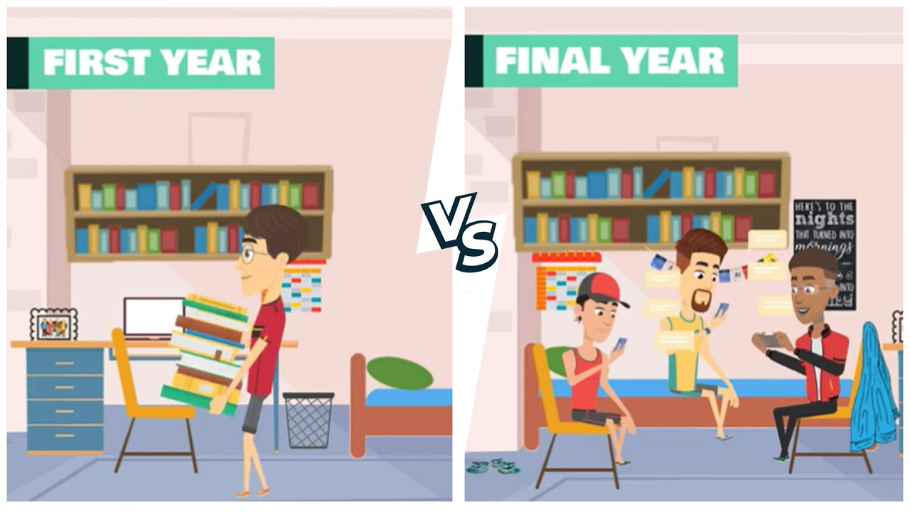 TRIO | College - First Year vs. Final Year | Animated Multimedia ...
