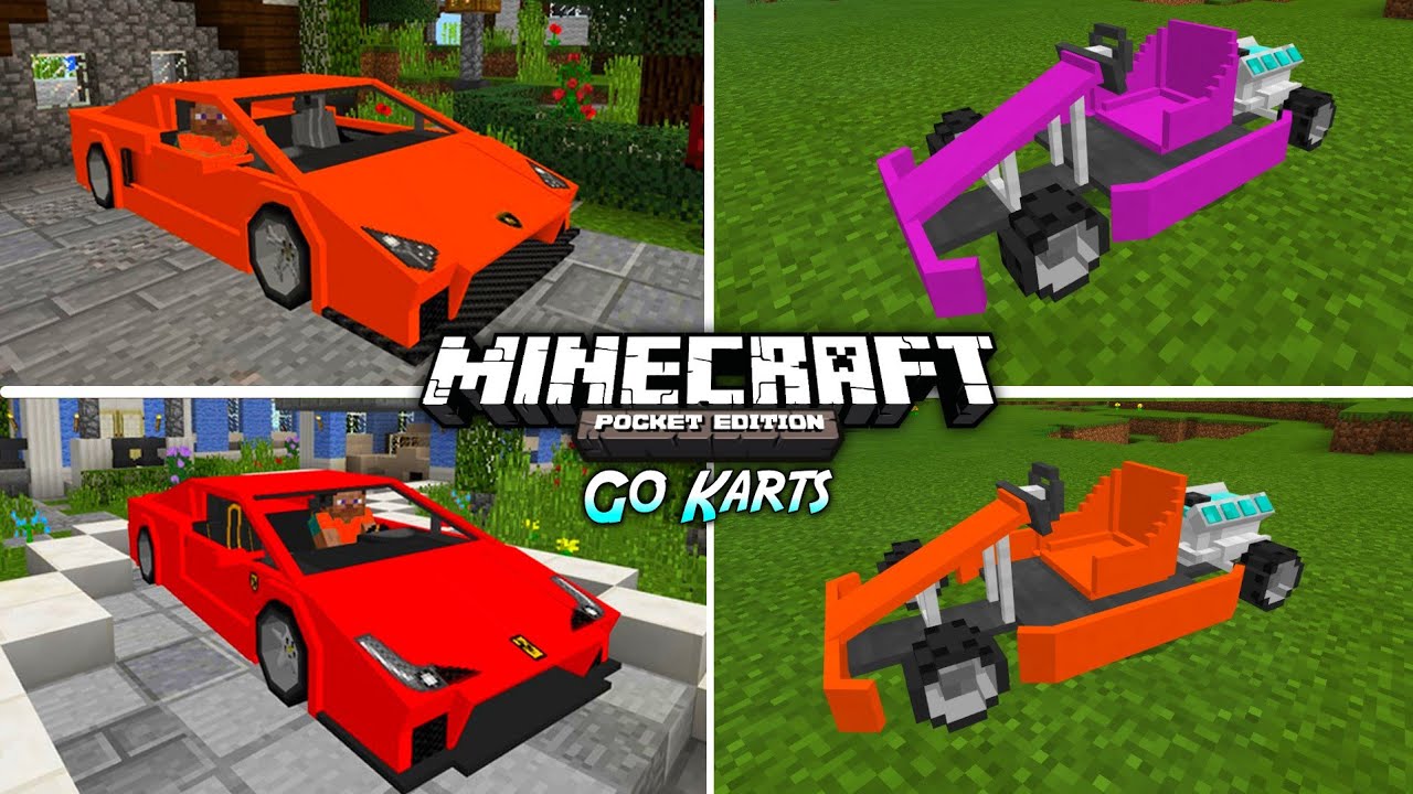 Karts Addon Para Minecraft Bedrock Pe 1 16 Addon De Carros En