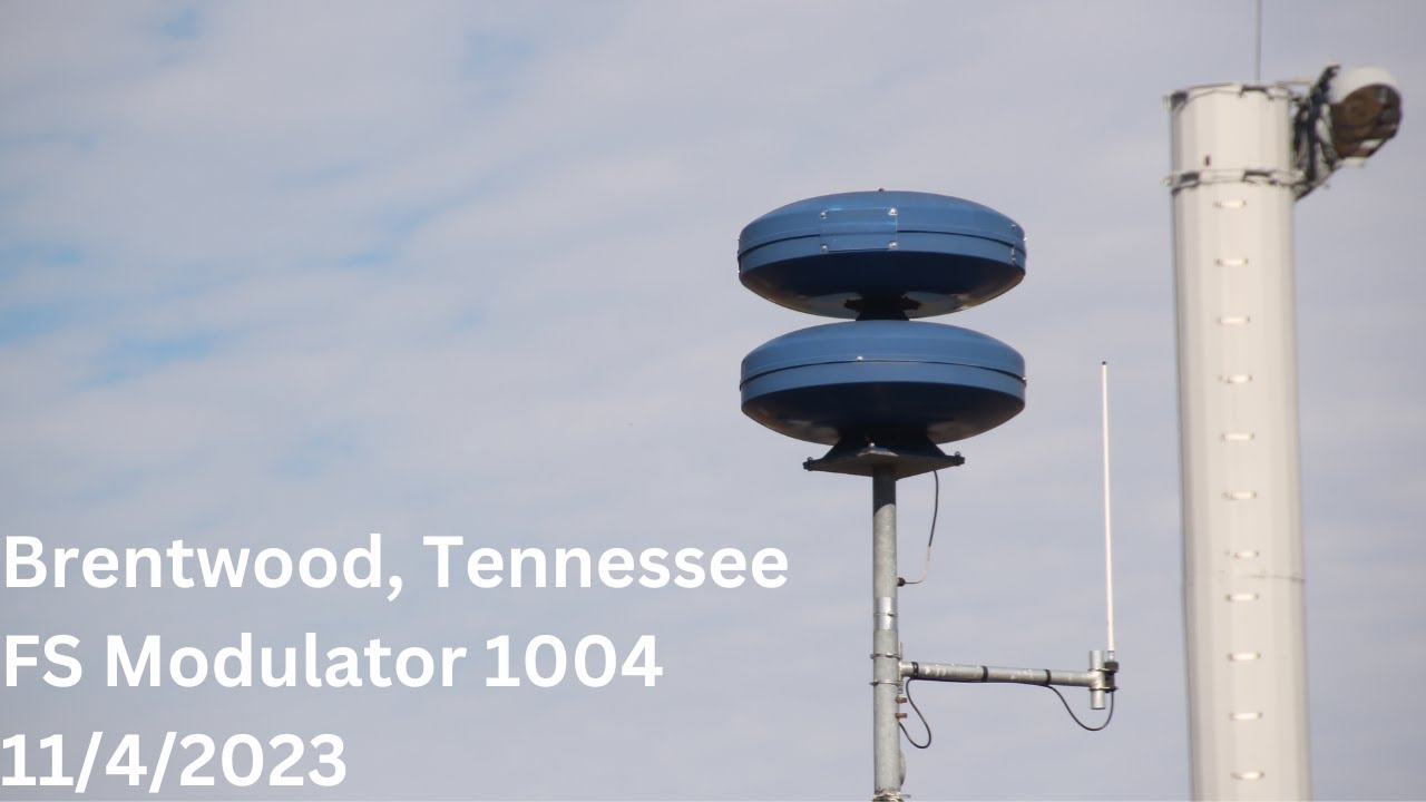 Brentwood, Tennessee - Federal Signal Modulator 1004 Siren Test - 1 ...
