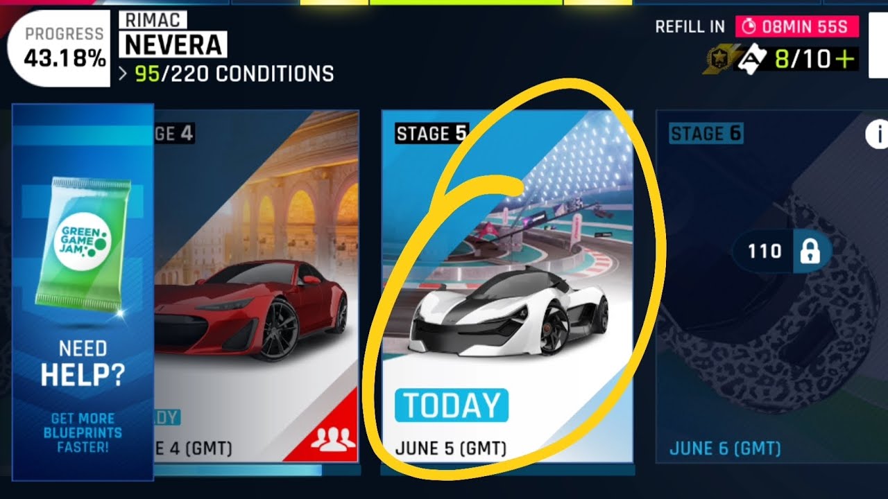 Asphalt 9 | RIMAC NEVERA SPECIAL EVENT- STAGE 5 | Apex AP-0 Run | All ...