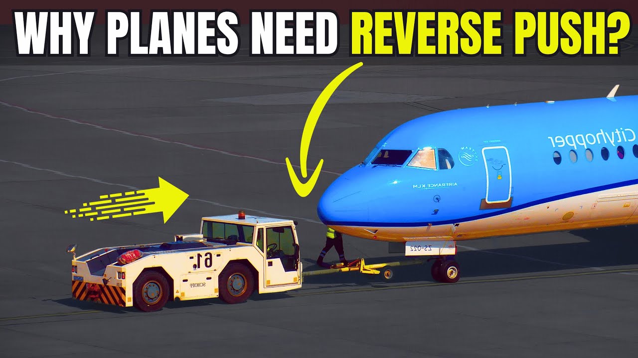 Why Don't Airplanes Reverse On Their Own? - YouTube