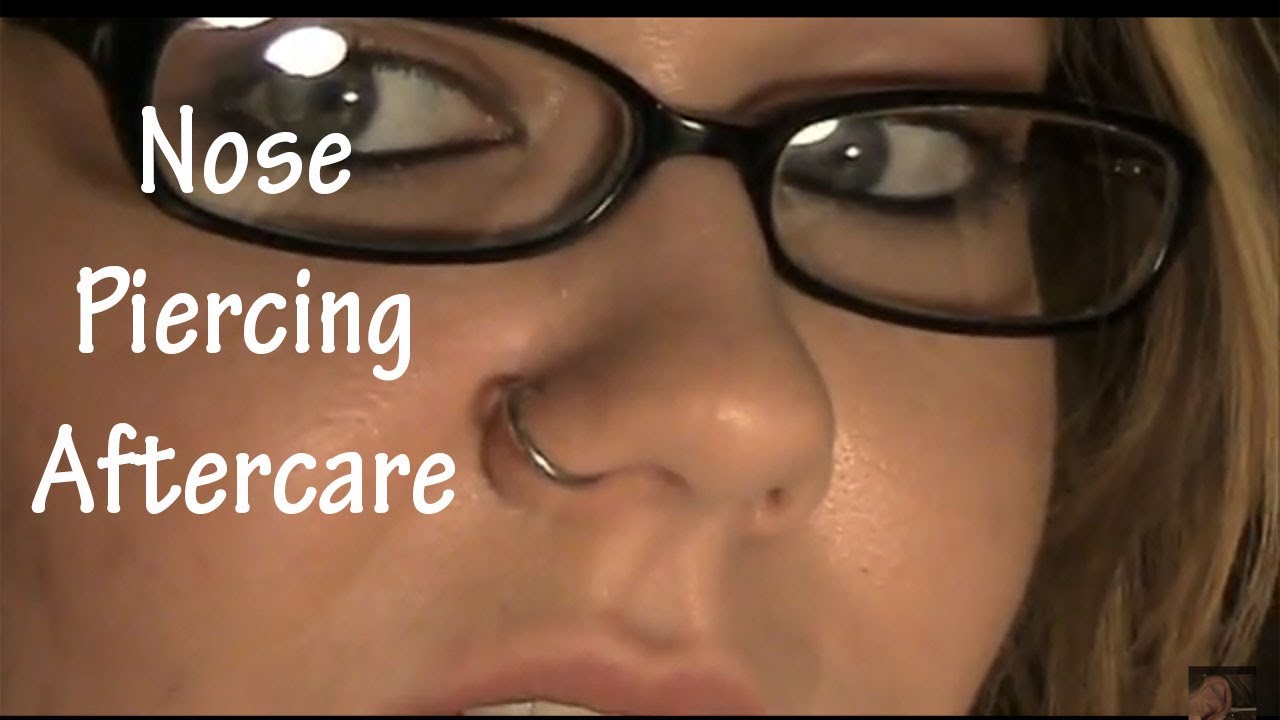 Nose Piercing Aftercare - YouTube