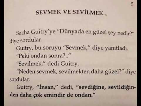 Sevmek ve sevilmek