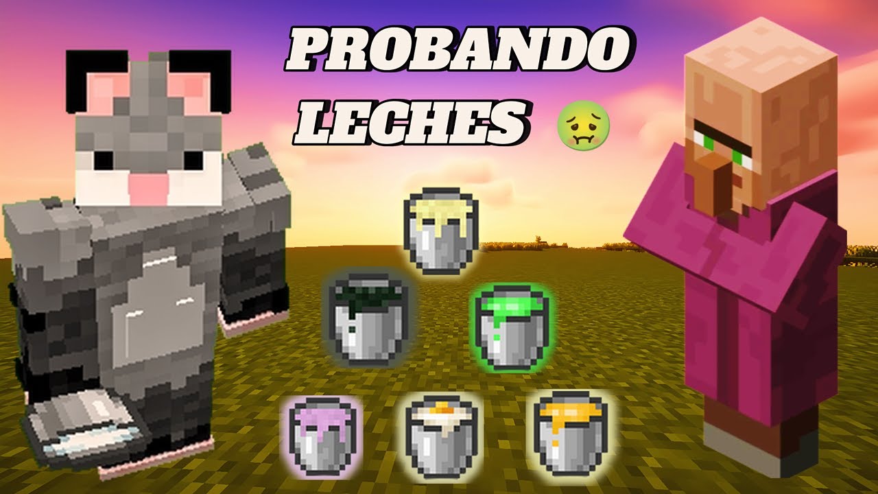 PROBRE LA LECHE DE CABALLO Y ALDEANO 🤢 | Minecraft - YouTube