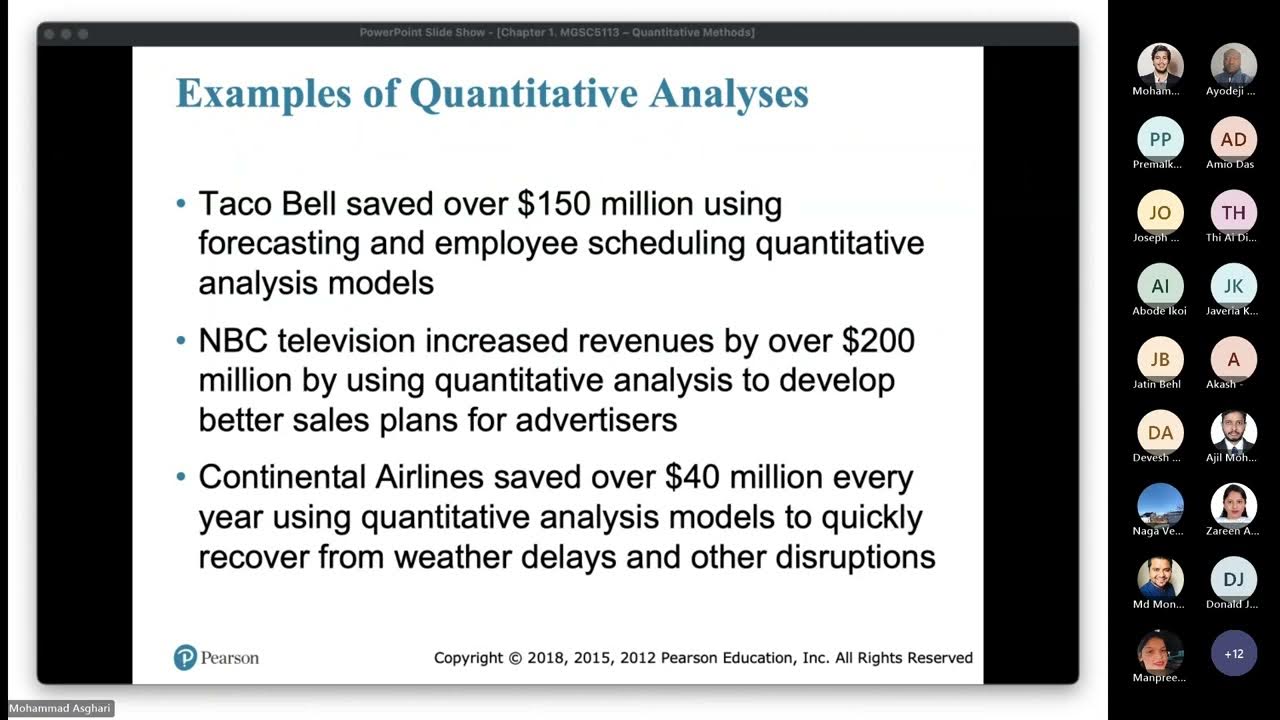 Introduction to Quantitative Methods - YouTube
