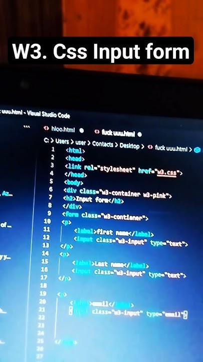 W3 Css Input Form 😎 W3 Input Codingclubw3schools Youtube
