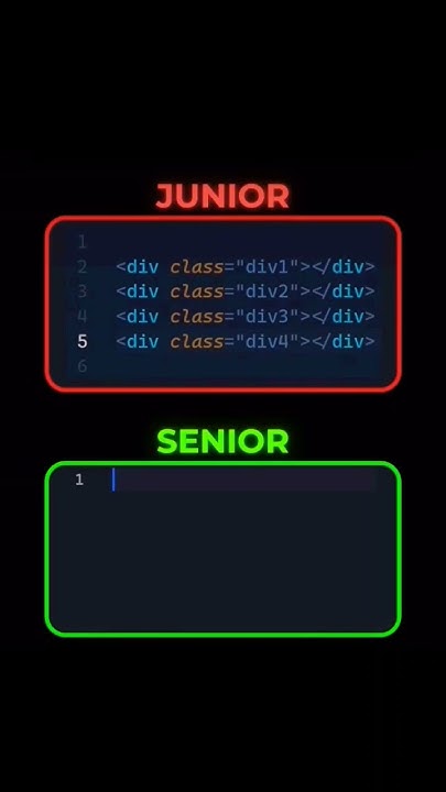 Junior Vs Senior Developer #programming #html #javascript # ...
