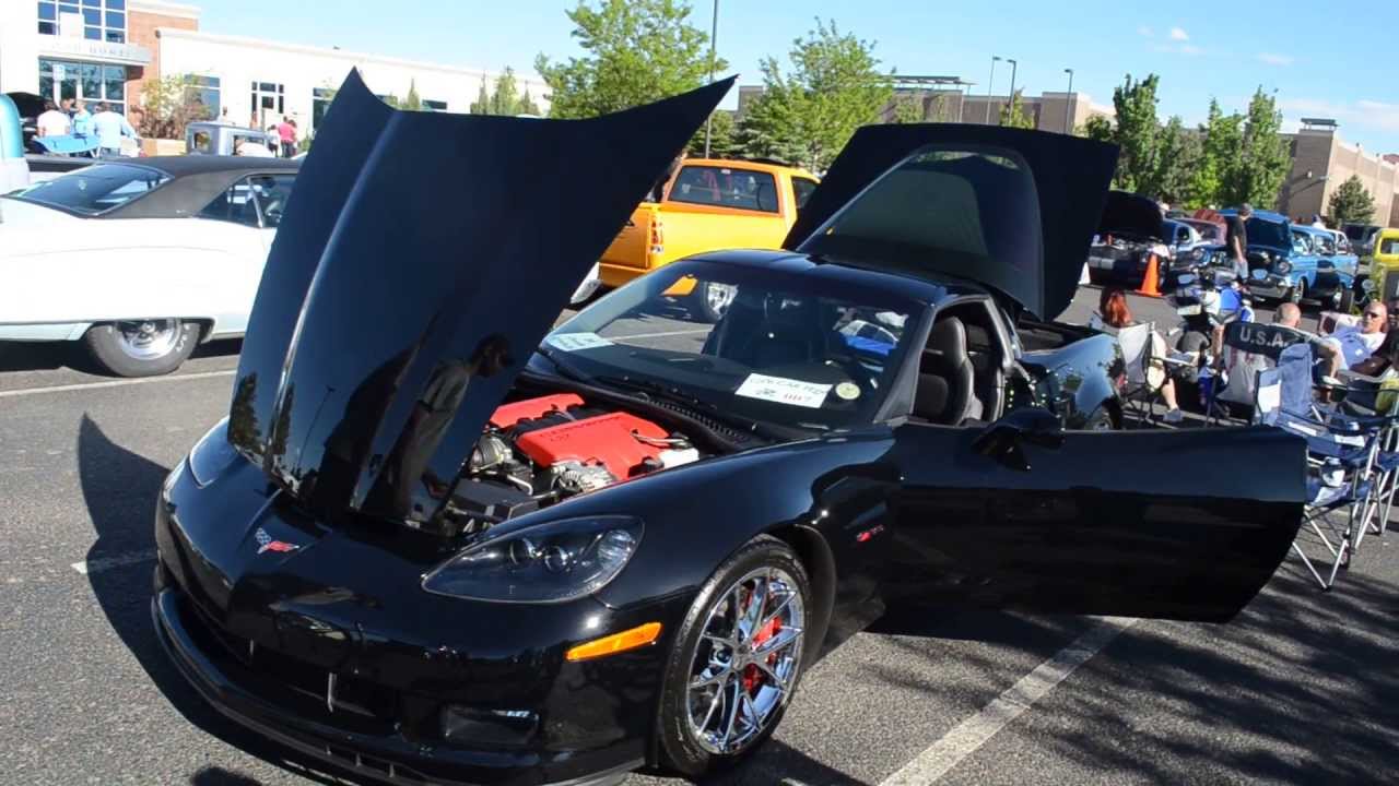Corvette with Badass L57 Engine at Green Valley Ranch Car Show - YouTube