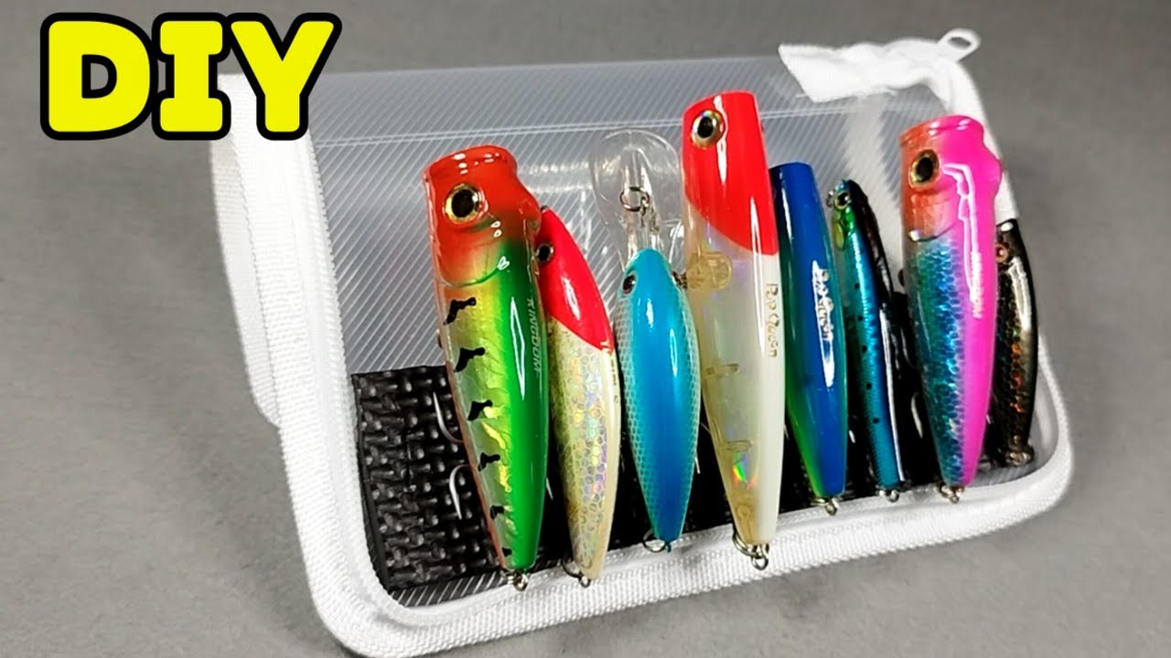 How to make a lure case. It's easy to make and convenient. DIY Fishing ...
