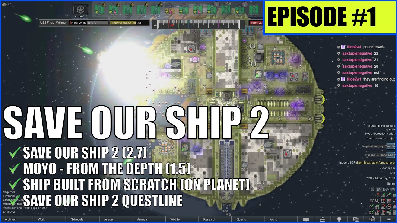 [VoD] Save our Ship 2 + Moyos - From the Depth: Episode #1 - YouTube