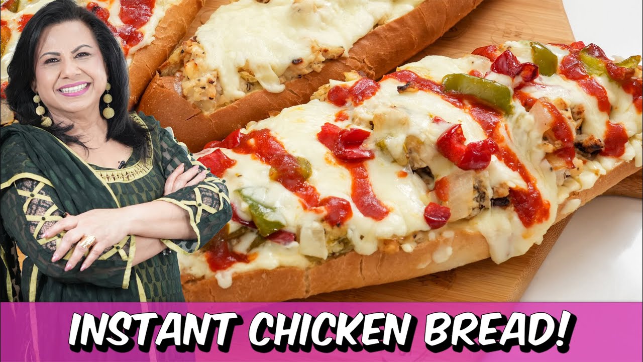 Lunchbox Idea! Instant Chicken Bread Sandwiches Recipe in Urdu Hindi - RKK - YouTube