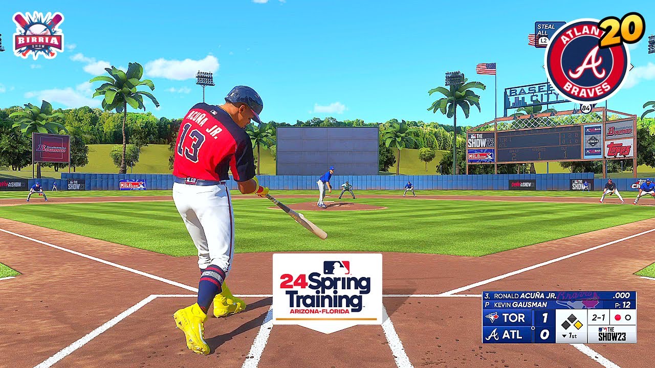 MLB The Show 23 Atlanta Braves vs Toronto Blue Jays | Spring Training ...