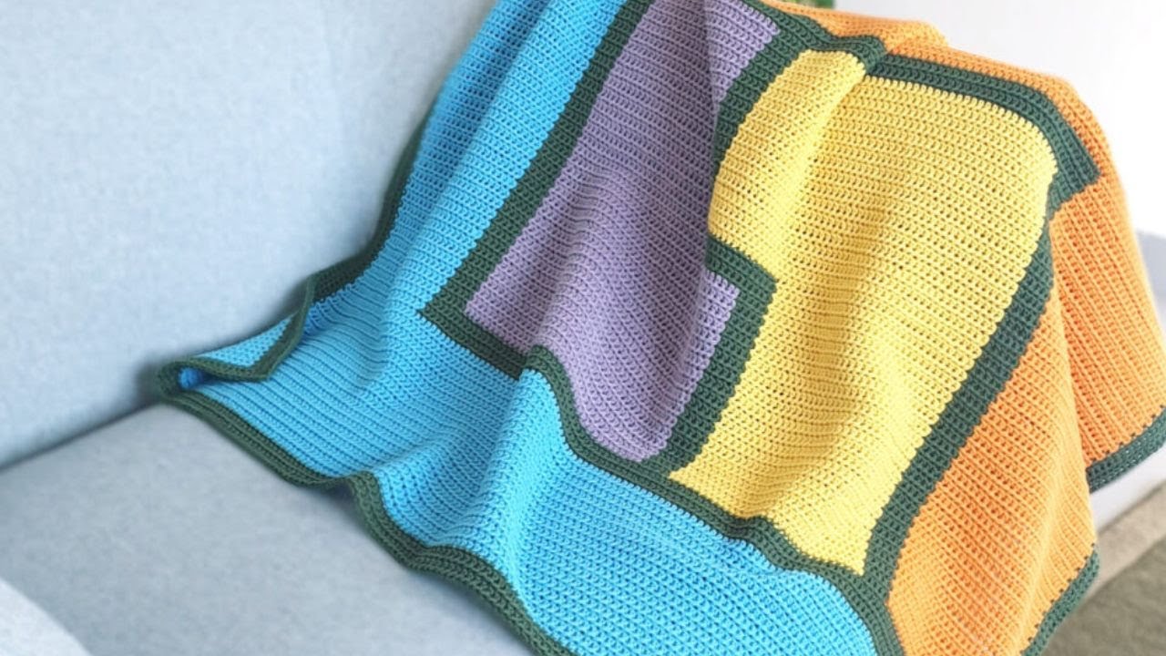 Easy Stitch Crochet Baby Blanket| AOS Crochet Baby Blanket - YouTube