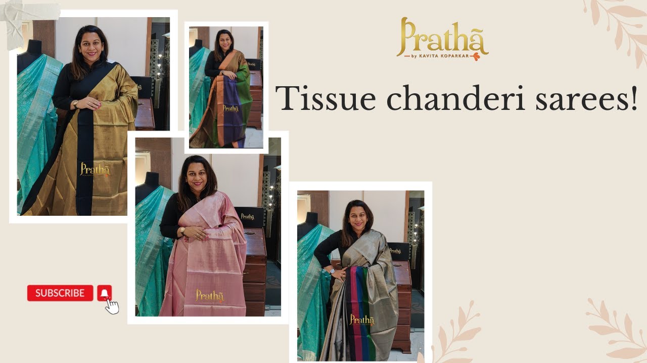 Pratha’s tissue chanderi sarees! - YouTube