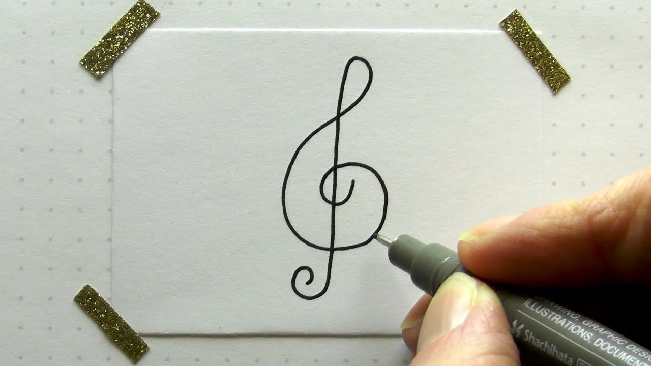 How To Draw A Treble Clef | Quick and Easy Bullet Journal Doodle Ideas ...