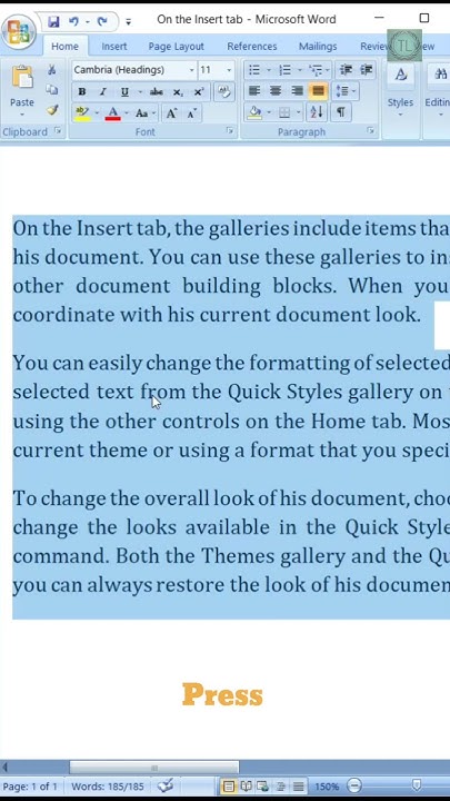 How to Copy Paste in MS Word | Copy Paste Shortcut Key in Microsoft ...