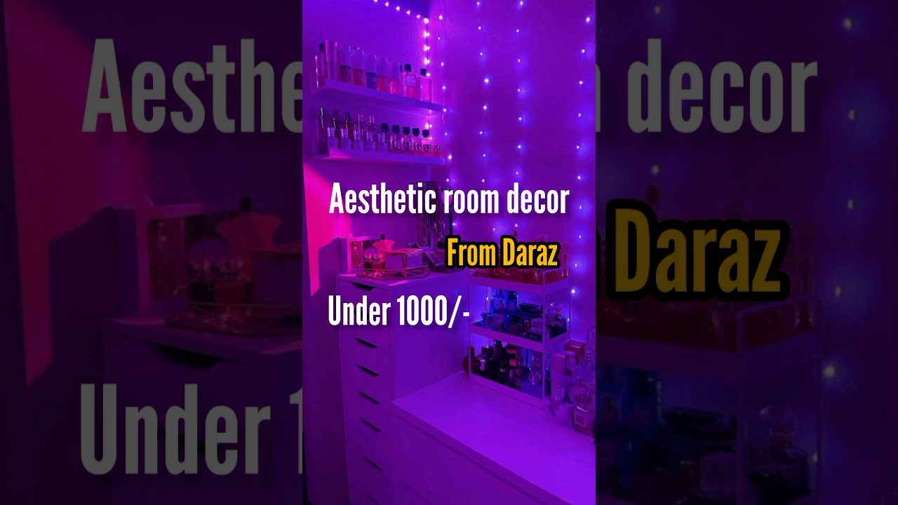 Aesthetic decor from Daraz under 1000/-😱#aesthetic #daraz - YouTube
