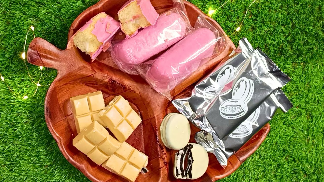 Unboxing Sweets. Opening Chocolate. Unboxing Cake. Satisfying Opening ...
