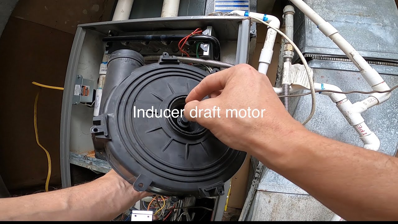 Diagnosing and replacing inducer draft motor on 90% furnace. - YouTube