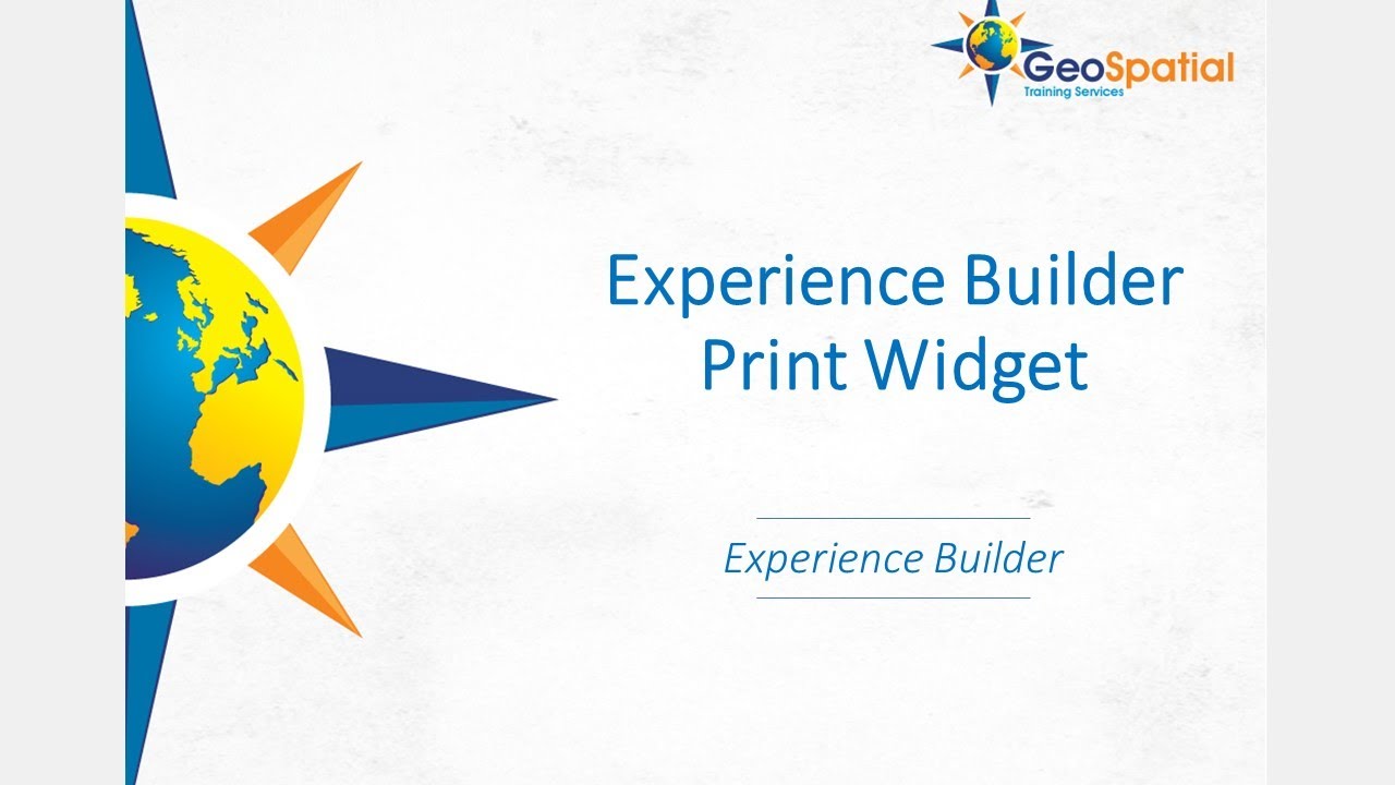 Configure the Print Widget in Experience Builder - YouTube