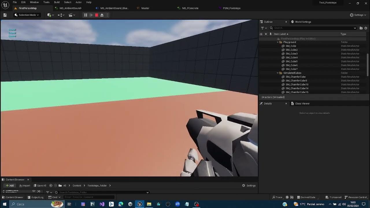 Footsteps With Metasound In Unreal Engine 5 Youtube