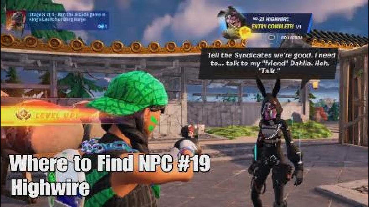 Where to Find Fortnite NPC #19 Highwire - Kenjutso Crossing - Chapter 4 ...
