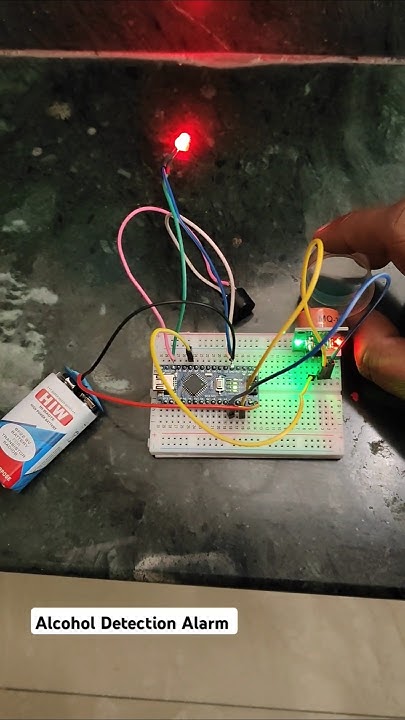 Alcohol Detection ALARM using Arduino nano #shorts #youtube #arduino #robotics #trending #video ...