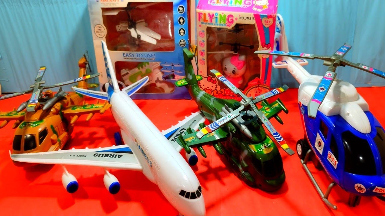 Ultimate Plane Unboxing: Airbus A390, Toy Flying, Army Helicopter ...