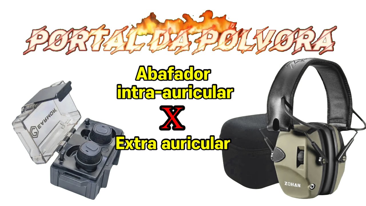 Comparando Abafador eletrônico intra-auricular x extra-auricular. - YouTube