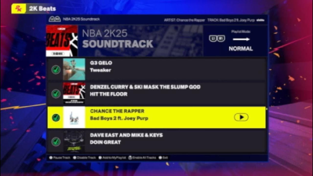 Chance The Rapper - Bad Boys 2 ft. Joey Purp (NBA 2K25 Soundtrack ...