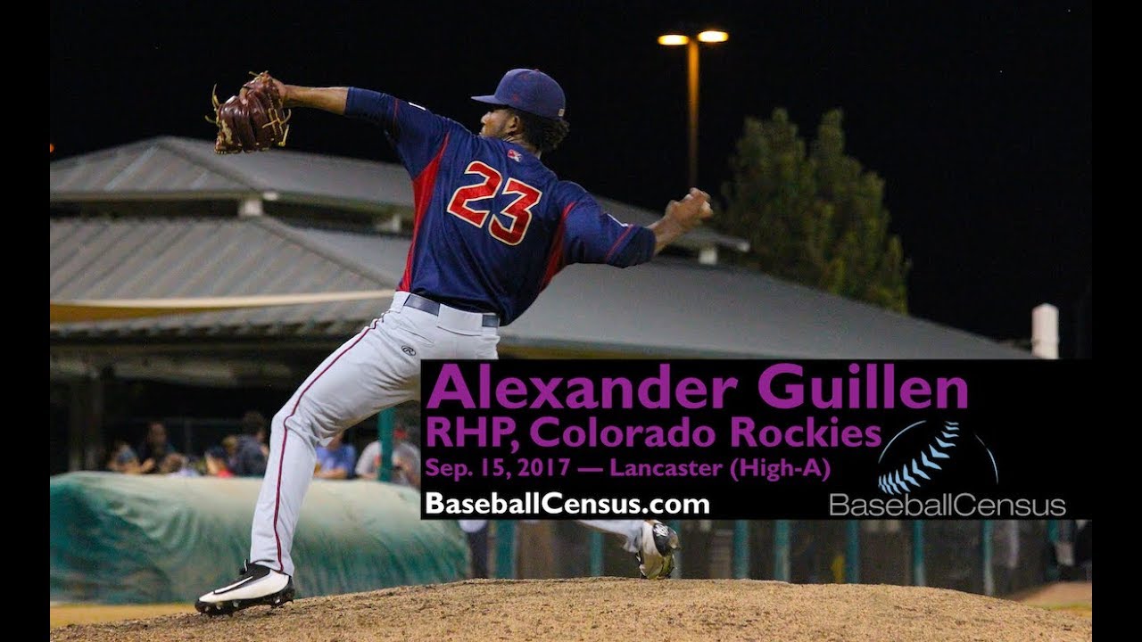 Alexander Guillen, RHP, Colorado Rockies — 2017 pitching mechanics ...