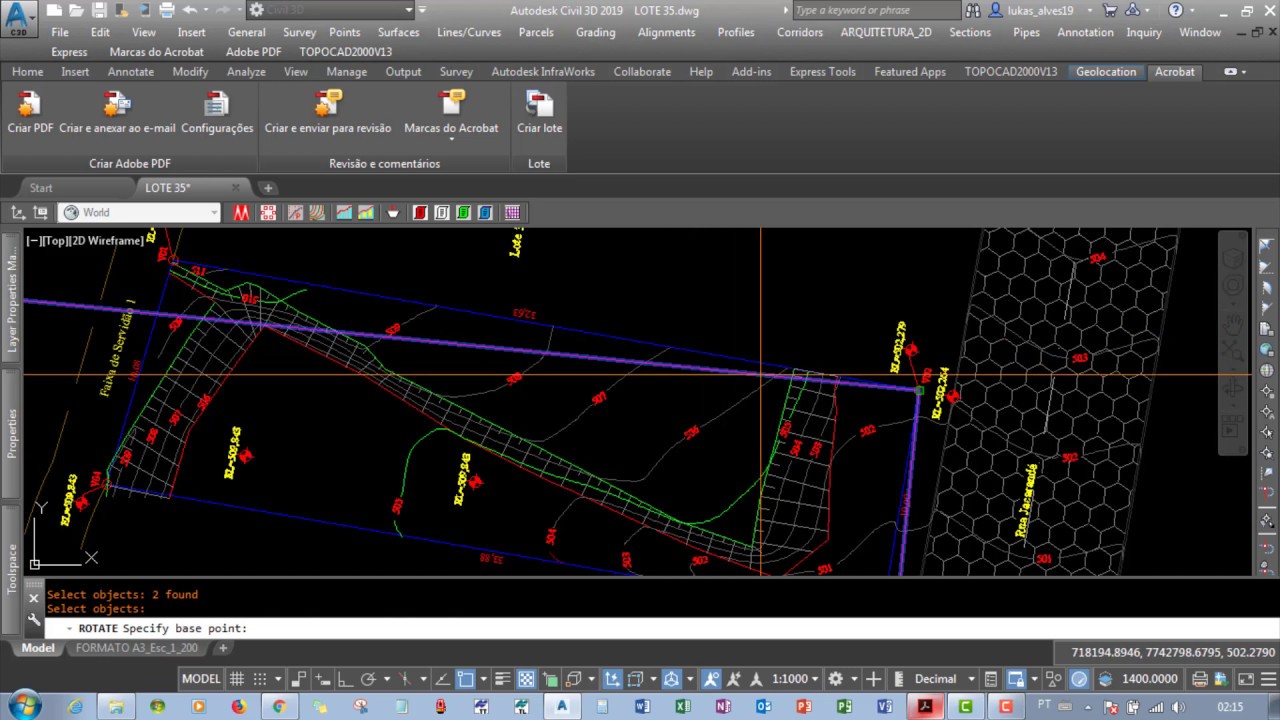 Auto Cad_Rotacionando Desenho e mantendo as Coordenadas Reais (UTM)/Comando UCS#Aula-51 - YouTube