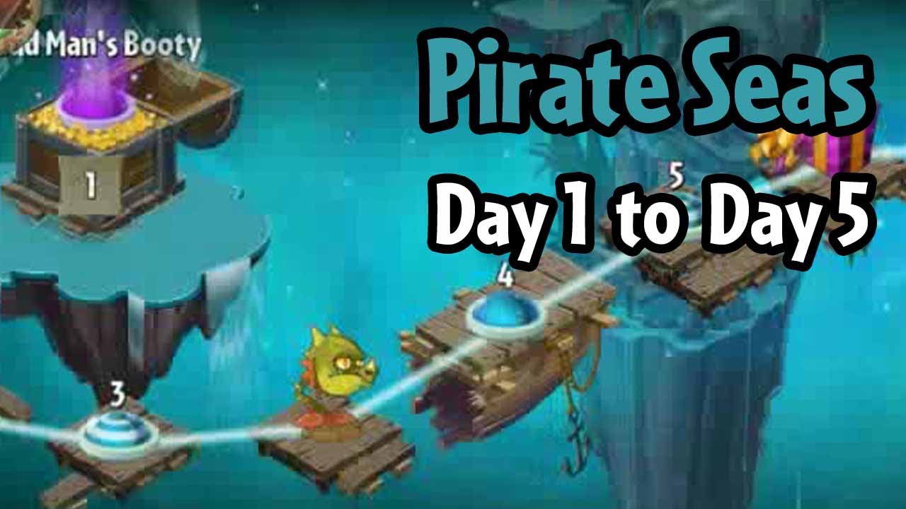 Plants vs Zombies 2 - Pirate Seas Day 1 to Day 5 - YouTube