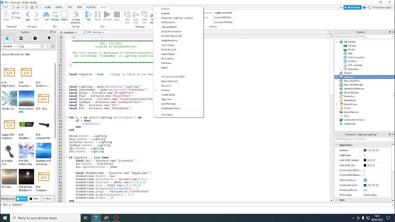 Rtx Roblox Studio Tutorial - YouTube