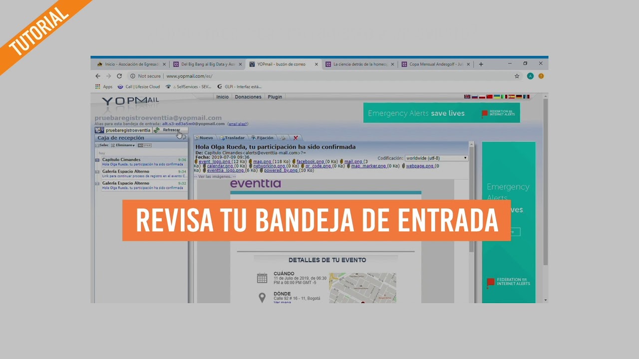 Videotutorial - ¿Cómo modificar mi registro a un evento? - YouTube