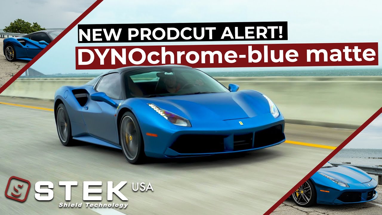 Transforming a Ferrari 488 with the ALL-NEW STEK DYNOchrome-blue matte ...