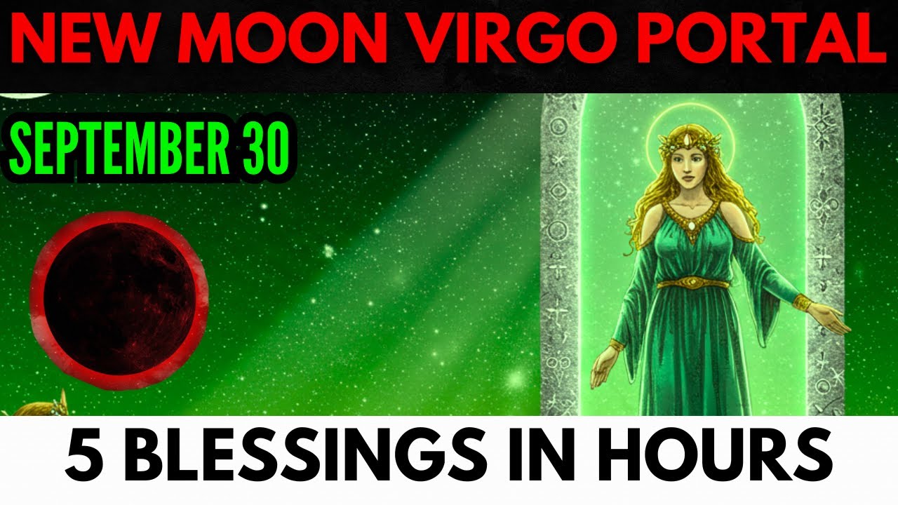 NEW MOON Portal 🌑 5 Blessings Open in Hours - YouTube