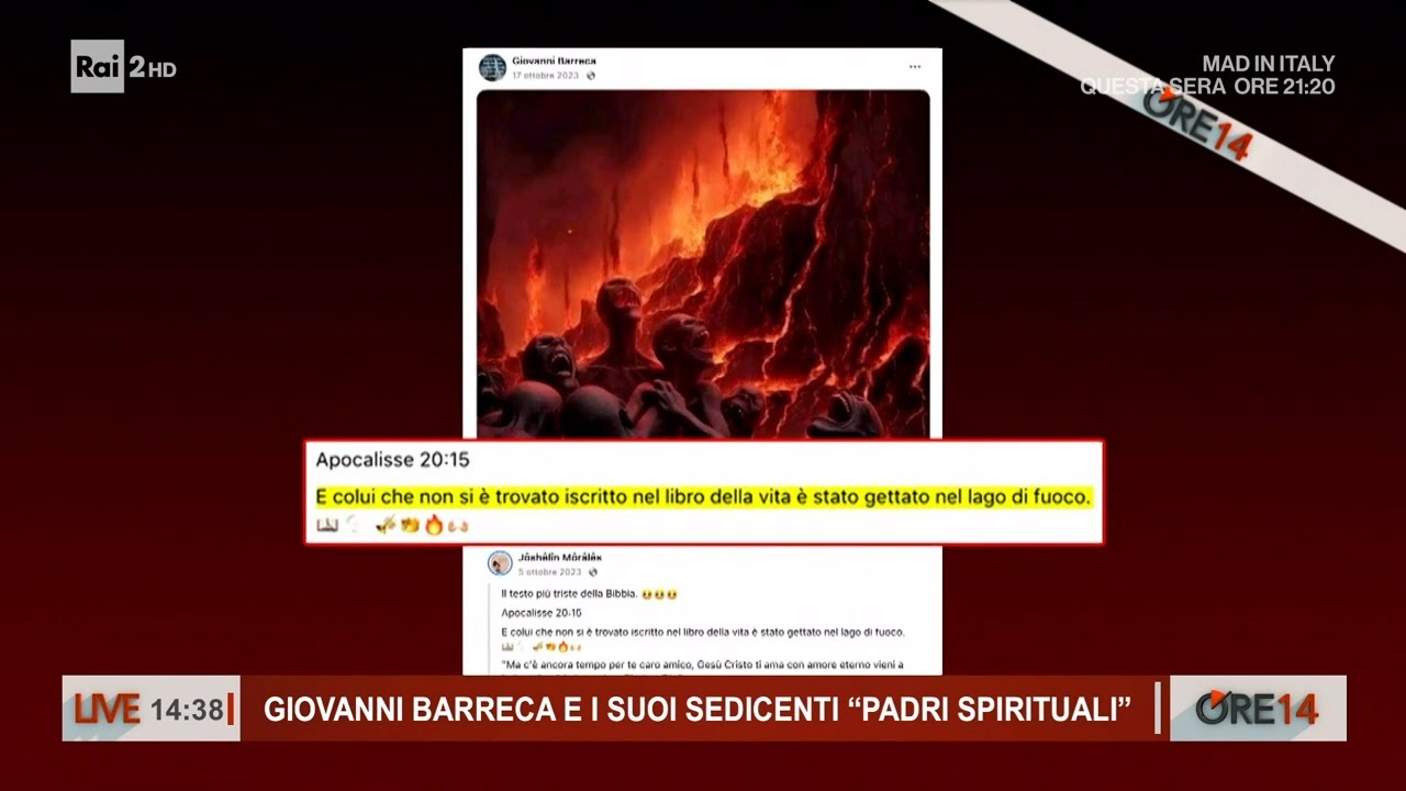Giovanni Barreca e i suoi sedicenti "padri spirituali" - Ore 14 del 12 ...